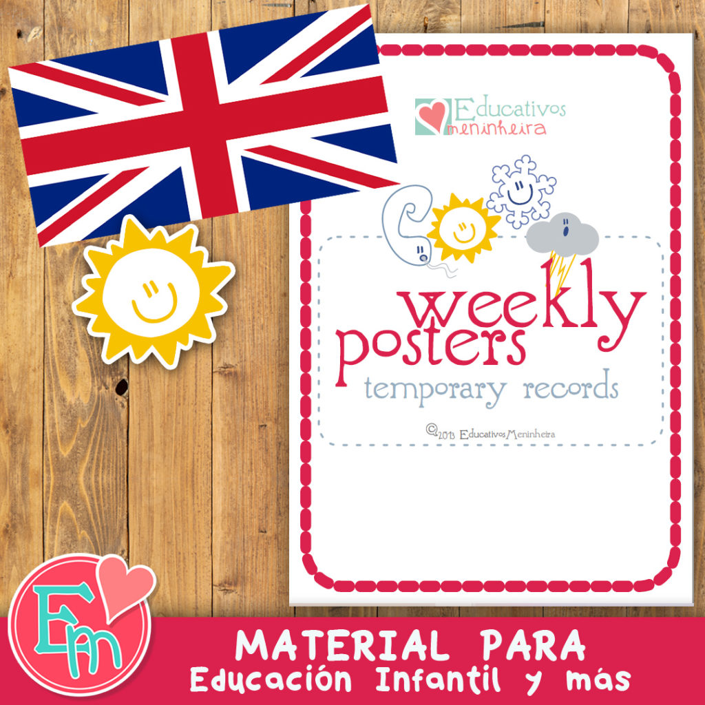 WEEKLY POSTERS KIT- ENGLISH - Educativos